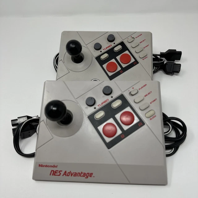 2 NES ADVANTAGE Controller Joystick Nintendo Original Equipment NES-026 ...