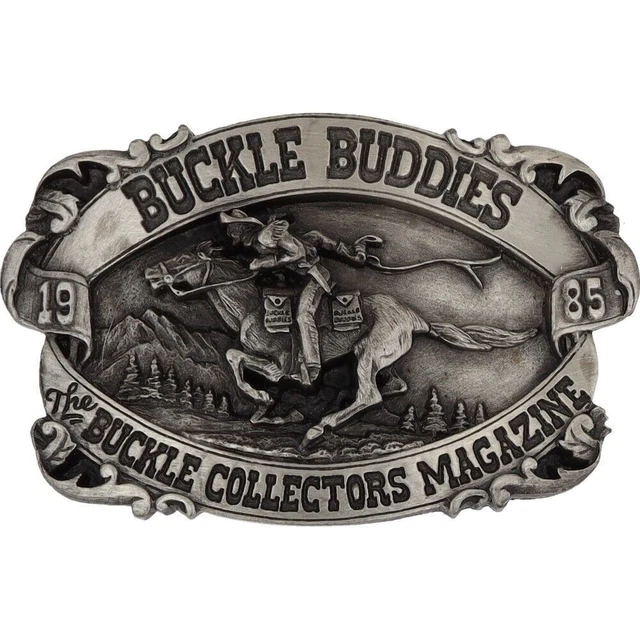 BUCKLE BUDDIES 1985 Collector Magazine Newspaper Club 1980s Vintage ...
