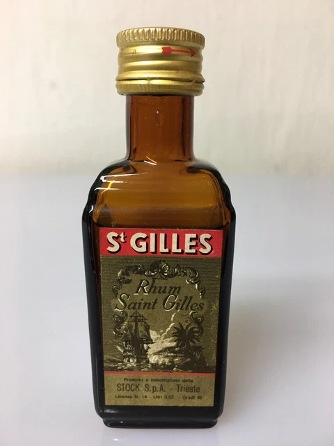 MIGNON MINIATURE RHUM Saint Gilles Stock 30cc 45% Vol. B. EUR 4,50 ...