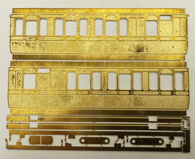 ROXEY GWR METRO Brake 2nd 4 Wheel etched brass coach kit 4mm Finescale ...