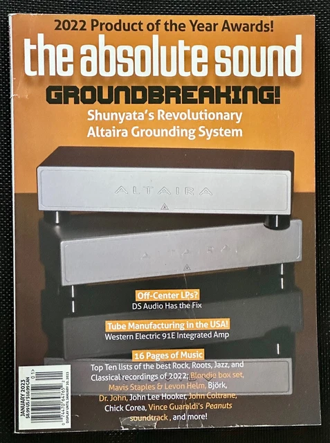 ABSOLUTE SOUND MAGAZINE - January 2023 - Product of the Year Awards £10 ...