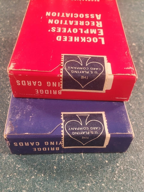 LOCKHEED MISSILES & Space Bridge Playing Cards Sealed Decks US playing ...