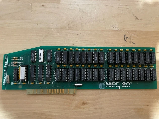 TESTED: SEQUENTIAL SYSTEMS MEG 80 for the apple IIe; 80 column card ...
