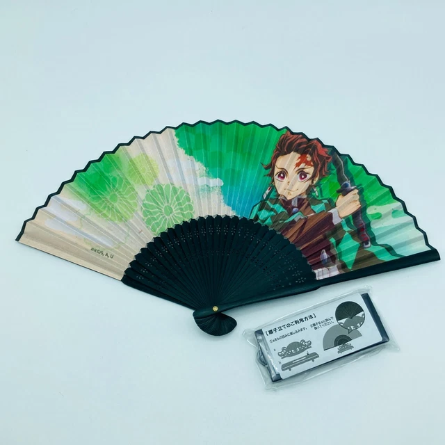 DEMON SLAYER TANJIRO Kamado Folding Hand Fan Shueisha Japan Kimetsu no ...