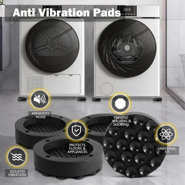 FURNITURE FEET PAD Washing Machine Support Pads Universal Anti ... FURNITURE FEET PAD Washing Machine Support Pads Universal Anti ...