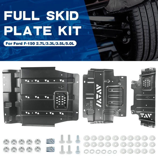 FULL ENGINE SKID Plate Transmission & Axle Full Skid Plate For Ford ...
