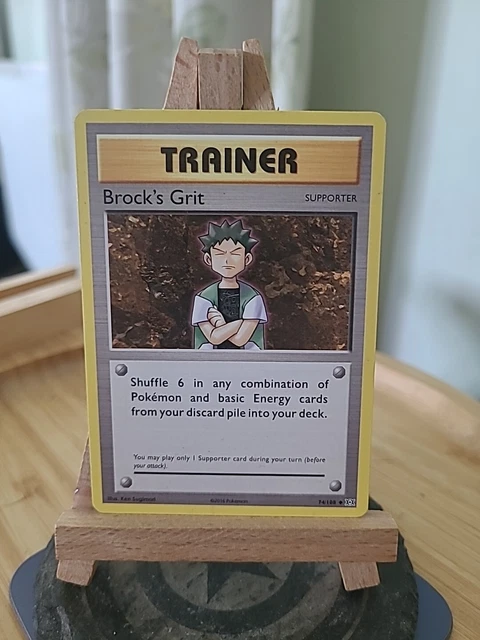 POKÉMON TRADING CARD Game Trainer Brock's Grit XY Evolutions Card ...
