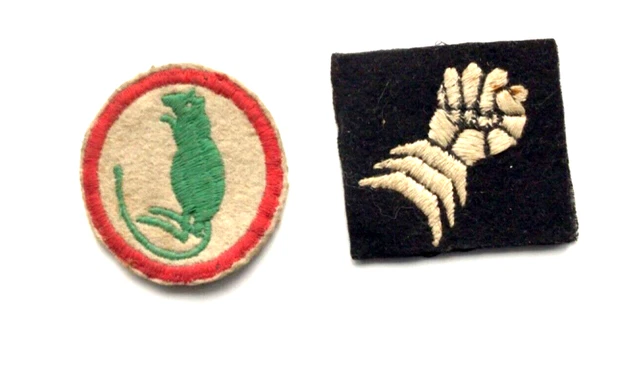 WW 2 BRITISH Pair Army cloth patches. Desert Rats £31.92 - PicClick UK