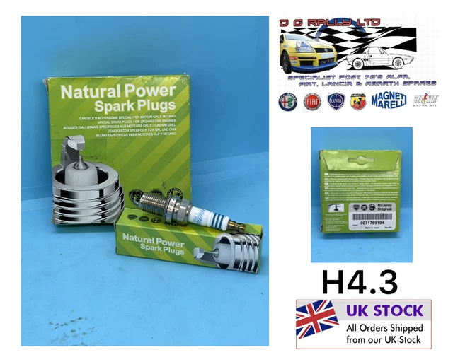 NEW GENUINE FIAT Alfa Lancia NGK LPG Spark Plugs Part No: LPG1 - x4 71769194 £39.99 - PicClick UK