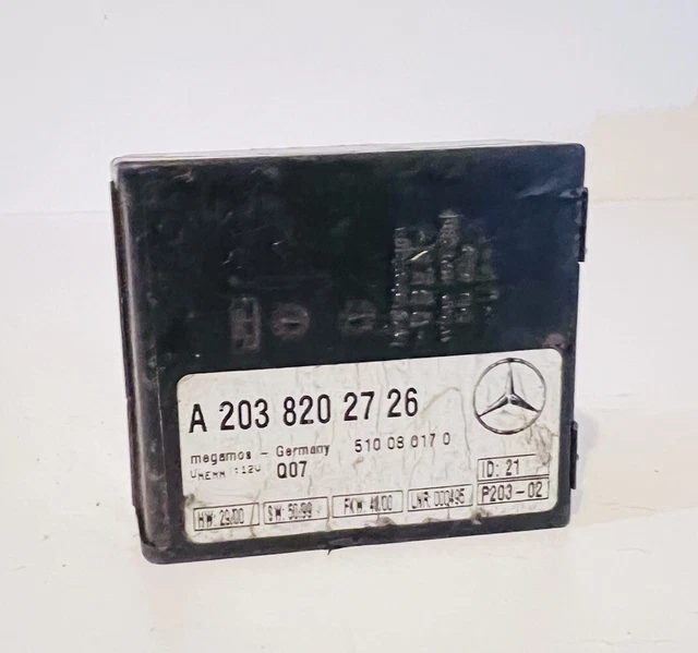 MERCEDES BENZ C Class W203 S203 Alarm Control Unit Module - A2038202726 ...