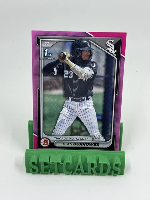 CARTE DE BASEBALL Bowman rose 2024 /175 Ryan Burrowes #BP-119 1ère ...