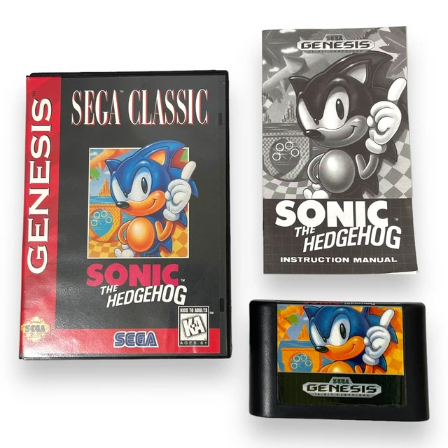 SONIC THE HEDGEHOG Sega Classics (Sega Genesis, 1995) vente au détail ...