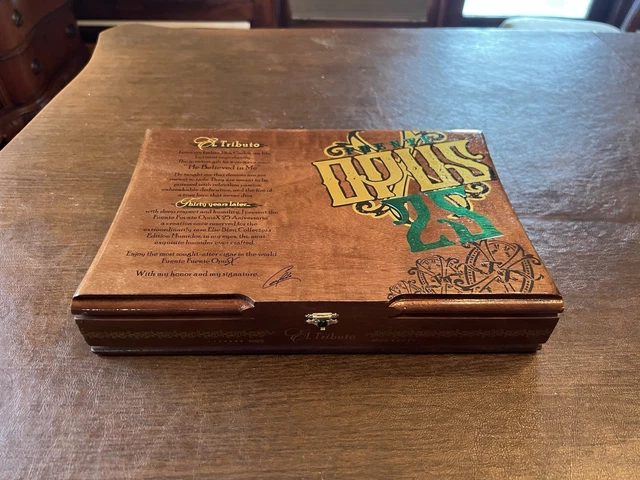 ARTURO FUENTE OPUS x 25th Anniversary Cigar Box Limited Edition 14.5” x ...