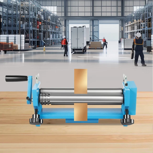 MANUAL SLIP ROLL Rolling Bender Steel Plate Bending Round Machine 300mm ...