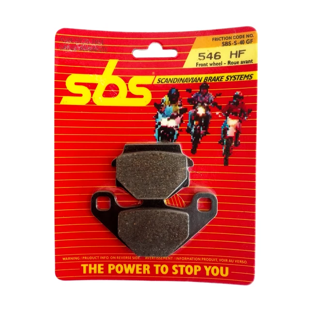 PAIRE COMPRIMÉS AVANT SBS 546 HF Pour MOTO Kawasaki GPZ 500 S 1990 Al ...