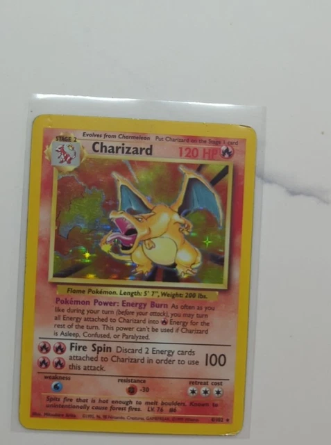 POKÉMON TCG CHARIZARD Base Set 4/102 Holo Unlimited Holo Rare •FREE POSTAGE • EUR 145,25 ...
