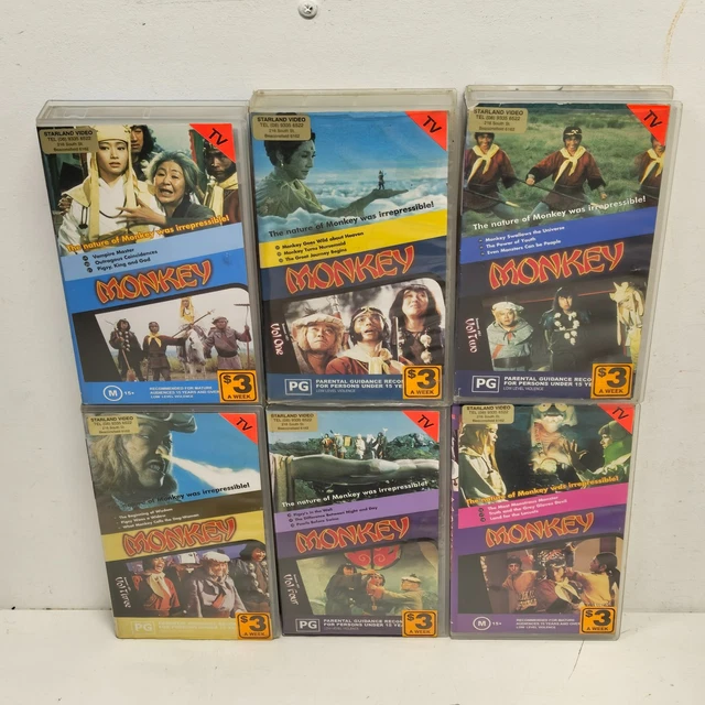 MONKEY VHS BUNDLE 1,2,3,4,6,7,8,9,10,11,12,13 Ex Rental Tapes $89.00 ...