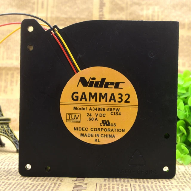 NIDEC GAMMA32 12032 12cm A34886-58PW DC 24V 0.60A Turbo Blower Cooling ...