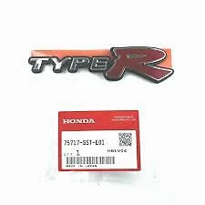 DISTINTIVO ORIGINALE HONDA OEM Civic Type R JDM EP3 75717-S5T-E01 2001 ...
