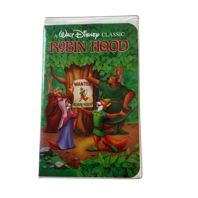 Vintage Rare Robin Hood Walt Disney Black Diamond Classic Video Vhs 4196