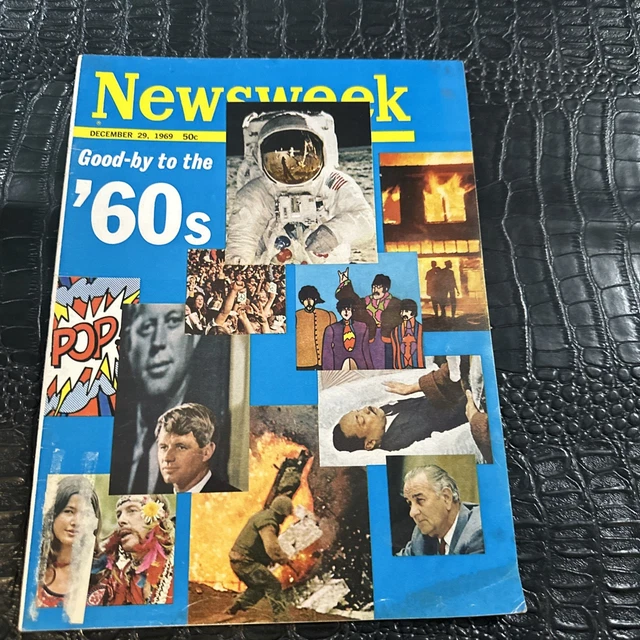 NEWSWEEK MAGAZINE DECEMBER 29 1969 Goodbye to the '60s - Moon £8.95 ...