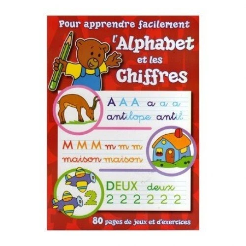 POUR APPRENDRE FACILEMENT l'alphabet et les chiffres EUR 32,78 - PicClick FR