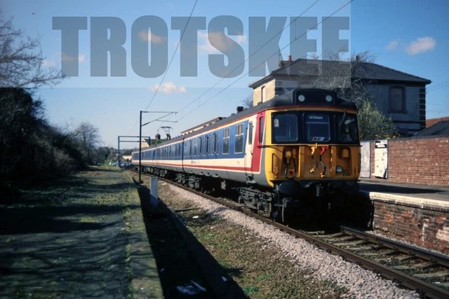 35MM SLIDE BR British Rail Electric EMU Class 312 312706 Braintree 1989 ...