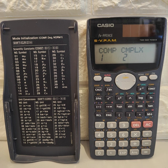 CALCOLATRICE SCIENTIFICA CASIO FX-991 MS S-V.P.A.M con copertura e ...