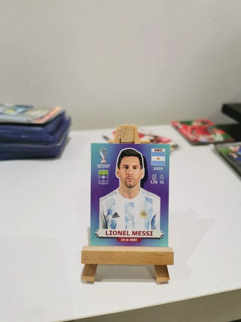 PANINI FIFA WORLD Cup Qatar 2022 Lionel Messi Argentina PSG Sticker ...