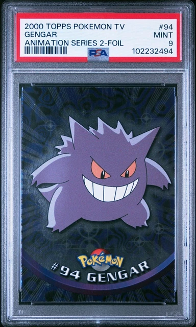 POKEMON TOPPS TV animation Gengar #94 MP Blue Logo $250.00 - PicClick CA