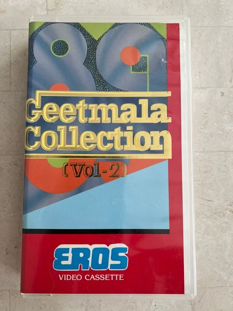 89 GEETMALA COLLECTION Vol 2 VHS Cassette Bollywood Hindi Indian ...
