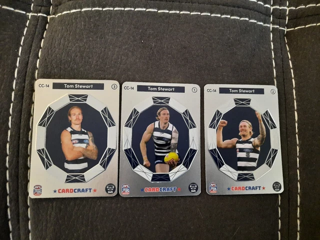 2023 AFL TEAMCOACH Card Craft Player Set Geelong Tom Stewart CC-14 $9. ...