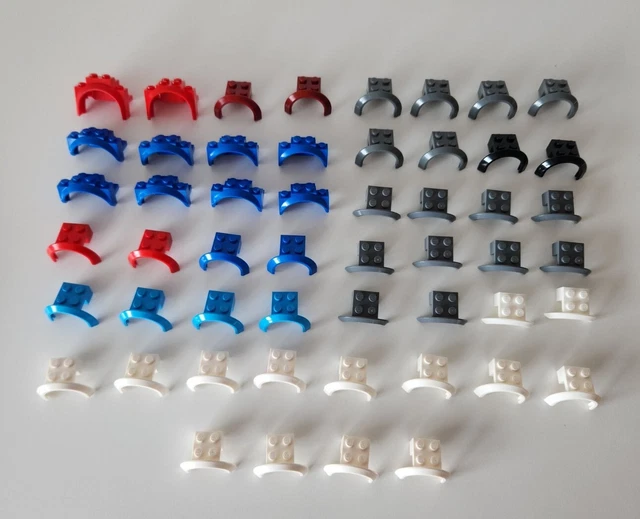 52 LEGO CAR vehicle Mudguard Wheel Arch curved 35789 50745 98282 blue ...