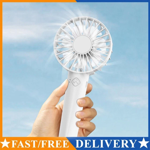 USB RECHARGEABLE MINI Quiet Hand Fan 3 Speeds Strong Wind Portable Fan ...