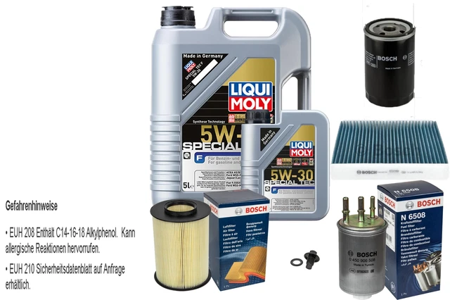 BOSCH INSPECTION SET 6L Liqui Moly Special Tec F 5W-30 Pour Ford Focus II 1.8 EUR 147,99 ...