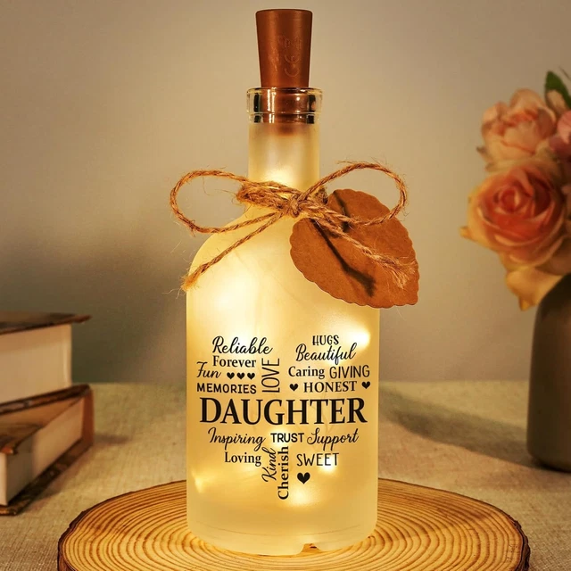 LOVING DAUGHTER GIFTS, Daughter Birthday Gifts from Mum - Bottle ...