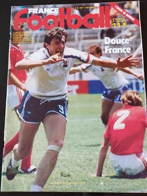 FRANCE FOOTBALL DU 11/06/1986; France-U.R.S.S./ Mexico 86/ Bresil ...