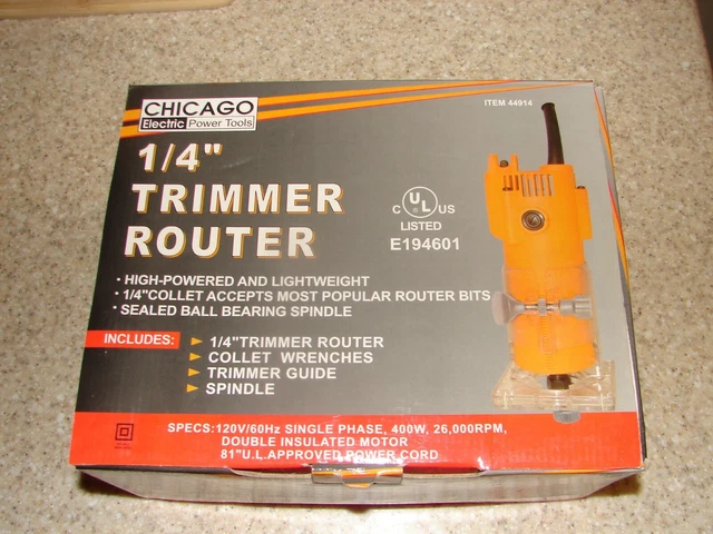 CHICAGO ELECTRIC TRIM Router- 26000RPM Wood Trimmer Router NEW $35.00 ...