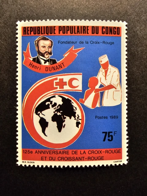 TIMBRE CONGO 125E Anniversaire De La Croix Rouge N°845 Neuf ** Luxe Mnh 1989 EUR 1,00 - PicClick FR