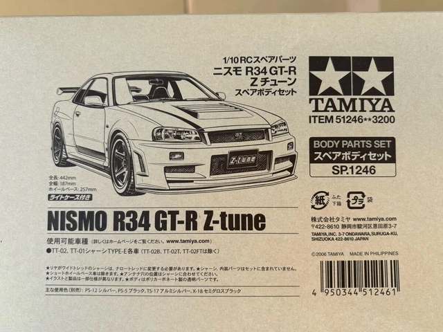 1/10 TAMIYA NISSAN Skyline Gt-R R34 Nismo Z Tune Radio-Controlled Body £75.54 - PicClick UK