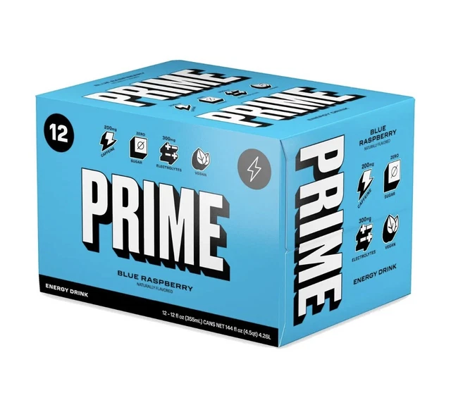 PRIME HYDRATION ENERGY Drink Cans 12 Pack Blue Raspberry EUR 45,10 ... PRIME HYDRATION ENERGY Drink Cans 12 Pack Blue Raspberry EUR 45,10 ...