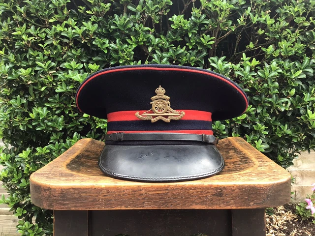 WW2 ROYAL ARTILLERY British Army Officer Parade Patrol Dress Peaked Cap ...
