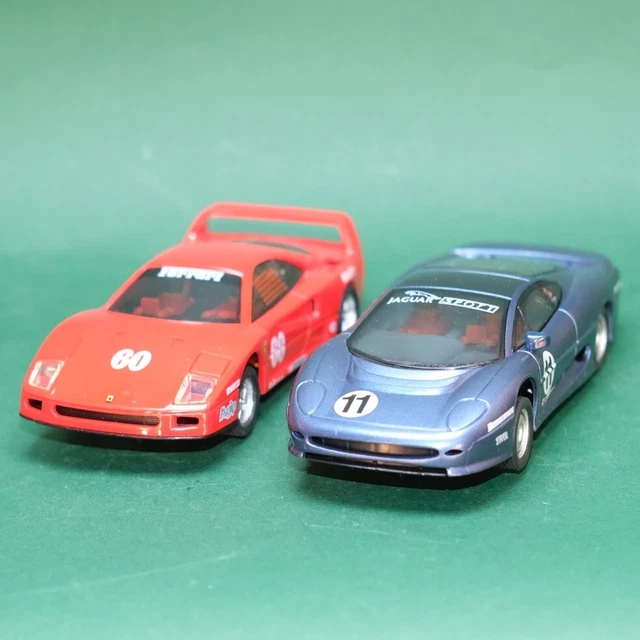HORNBY SCALEXTRIC JAGUAR XJ220 And Ferrari F40 Lighted Models, Uk Made ...