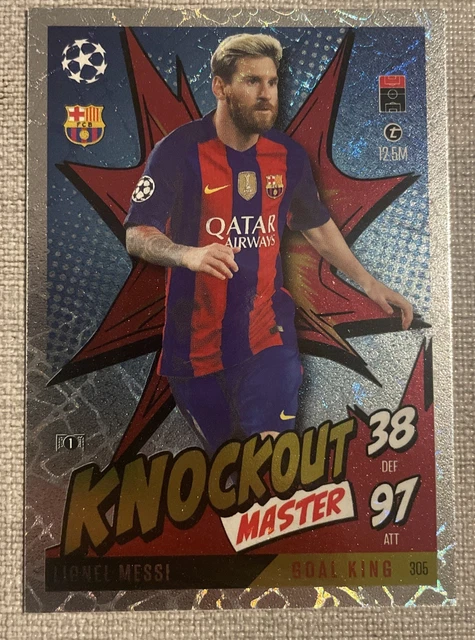 MATCH ATTAX EXTRA 24/25 Knockout Master Lionel Messi Topps FC Barcelona ...