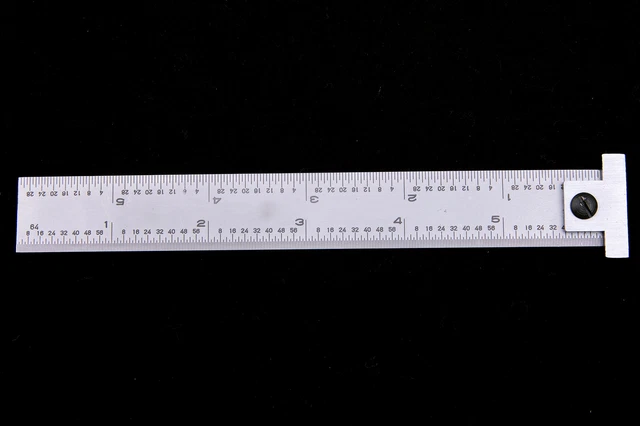 IGAGING PRECISION 6& machinist 4R hook ruler/rule with 1/8, 1/16, 1/32 ...