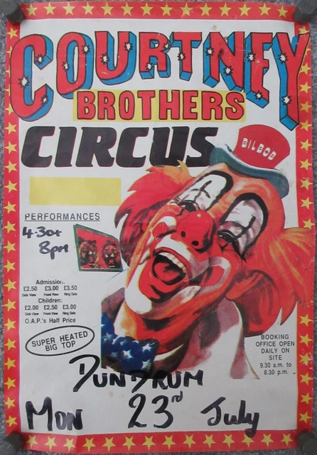 ''COURTNEY BROTHERS CIRCUS'' ' Poster. Dundrum. Small. 29 Cm X 42 Cm £4 ...