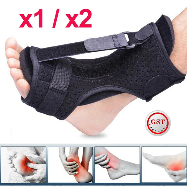 NIGHT SPLINT ADJUSTABLE Plantar Fasciitis Foot Drop Orthotic Brace ...