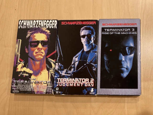 TERMINATOR VHS TRILOGY - The Terminator, Judgement Day, Rise of the ...