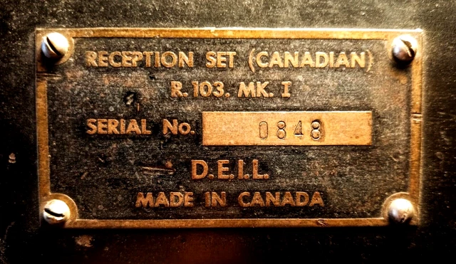 DEIL R-103 MKII - WWII military receiver - ricevitore Canadese WW2 EUR ...
