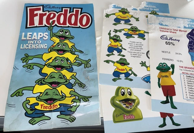 1995 FREDDO FROG Retailer shop advertising fold out catalogue Cadbury ...